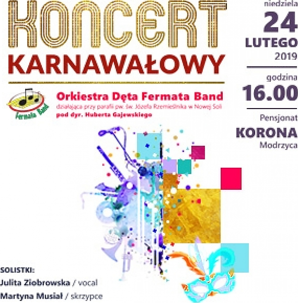 Koncert Karnawałowy Orkiestry Fermata Band w Modrzyca - 24.02.2019 - bilety