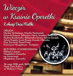 Wieczór w Krainie Operetki w Nysie - 26.05.2018 - bilety
